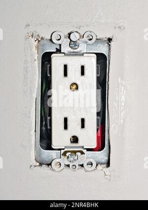 Dangerous electrical plug socket Stock Photo - Alamy