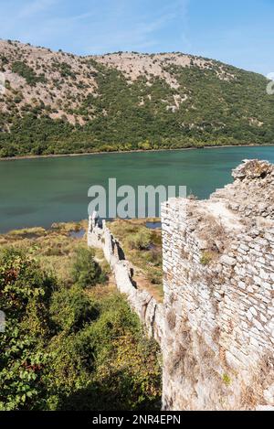 Lake Butrint, saltwater lagoon, ancient city, antiquity, excavation ...