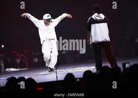 (L to R) Ami Yuasa/Ami (JPN), 671 (CHN), FEBRUARY 25, 2023 - Breaking ...
