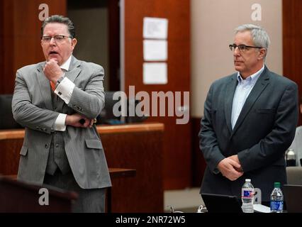 Defense attorney DAN COGDELL of Houston offers opening remarks during ...