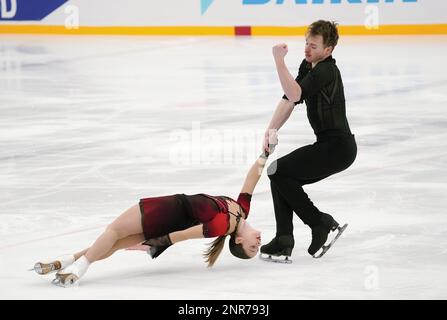 Maria PAVLOVA & Alexei SVIATCHENKO (HUN), during Pairs Short Program ...