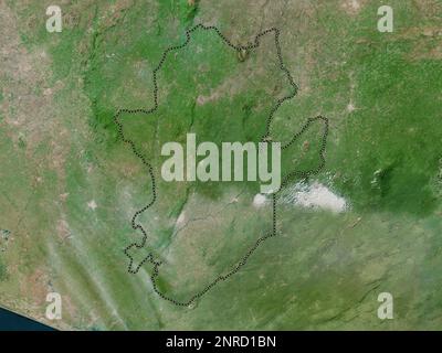 Eastern, province of Sierra Leone. High resolution satellite map ...