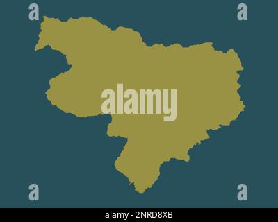 Gorenjska, statistical region of Slovenia. Solid color shape. Locations ...