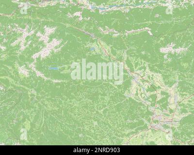 Gorenjska, statistical region of Slovenia. Open Street Map. Locations ...