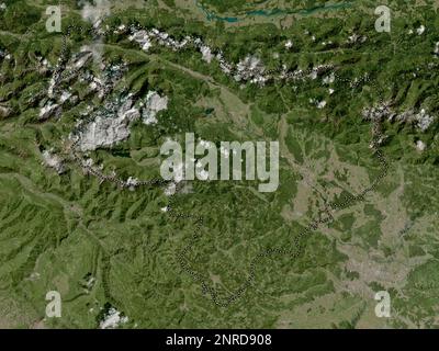 Gorenjska, statistical region of Slovenia. High resolution satellite ...