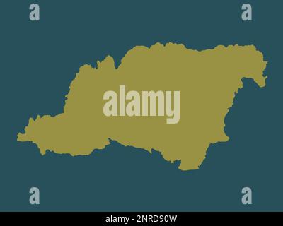 Koroska, statistical region of Slovenia. Solid color shape. Locations ...