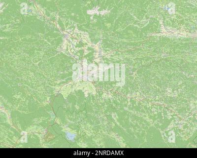 Osrednjeslovenska, statistical region of Slovenia. Open Street Map ...