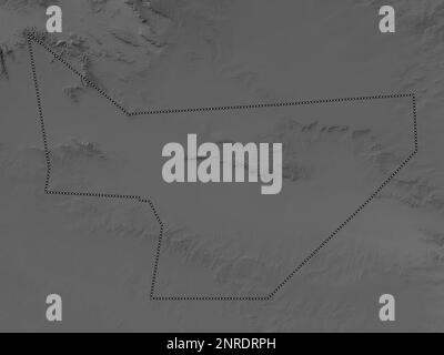 Sool, region of Somalia. Elevation map colored in wiki style with lakes ...