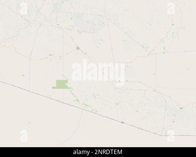 Togdheer, region of Somalia. Open Street Map. Locations and names of ...