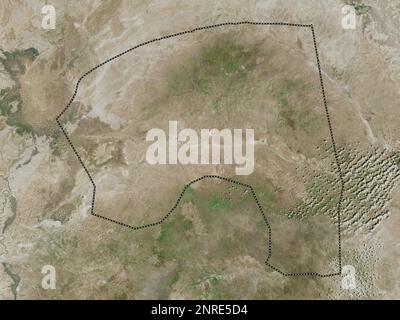 Bakool, region of Somalia. High resolution satellite map Stock Photo ...