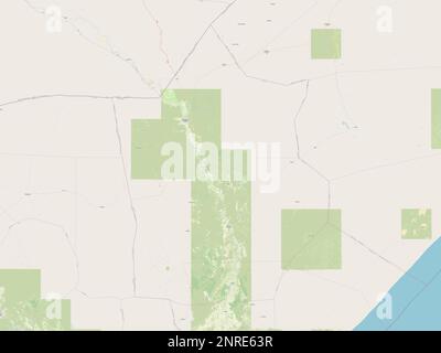 Hiiraan, region of Somalia. Open Street Map Stock Photo - Alamy