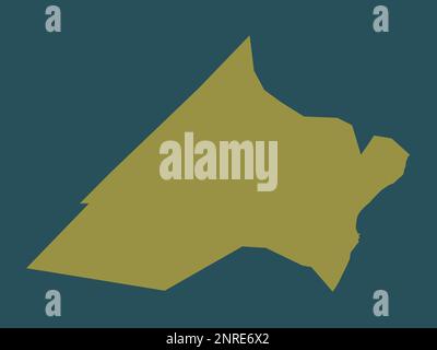 Nugaal, region of Somalia Mainland. Solid color shape. Locations and ...