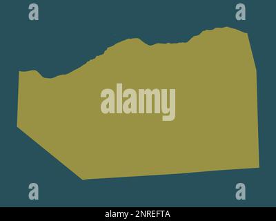 Sanaag, region of Somaliland. Solid color shape. Locations of major ...