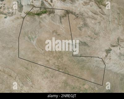 Togdheer, region of Somaliland. High resolution satellite map. Corner ...
