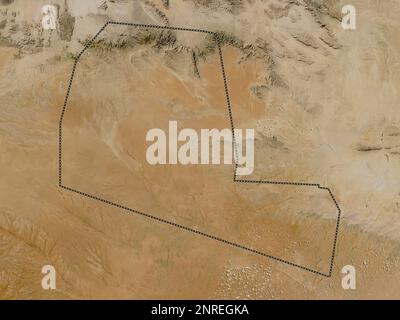 Togdheer, region of Somaliland. Low resolution satellite map. Corner ...
