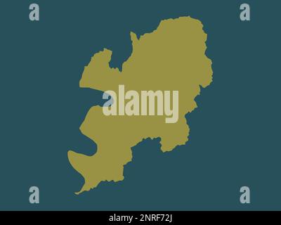 Shape of Daegu, metropolitan city of South Korea, with its capital ...
