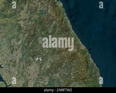 Gangwon-do, province of South Korea. High resolution satellite map ...