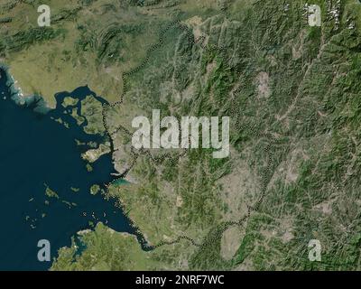 Gyeonggi-do, province of South Korea. Low resolution satellite map ...