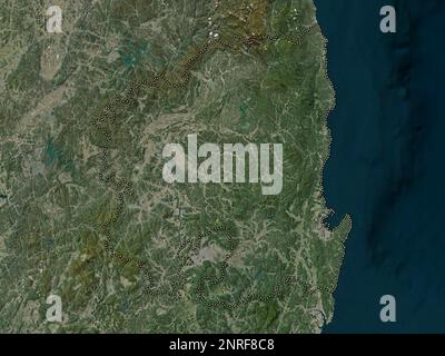 Gyeongsangbuk-do, province of South Korea. High resolution satellite ...