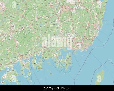 Gyeongsangnam-do, province of South Korea. Open Street Map. Locations ...