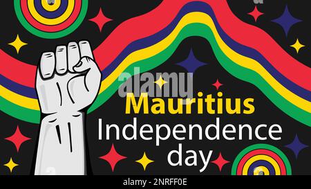 Flag of Mauritius, Republic of Mauritius. March 12, Independence day ...