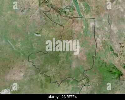 Central Equatoria, state of South Sudan. High resolution satellite map ...