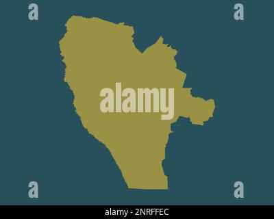 Jonglei, state of South Sudan. Solid color shape. Locations of major ...