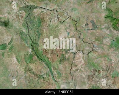 Jonglei, state of South Sudan. High resolution satellite map. Corner ...