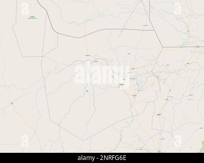 Northern Bahr-el-Ghazal, state of South Sudan. Low resolution satellite ...