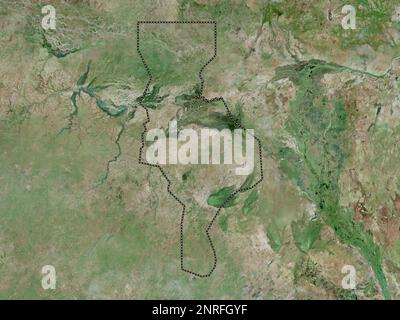 Warrap, state of South Sudan. High resolution satellite map. Locations ...