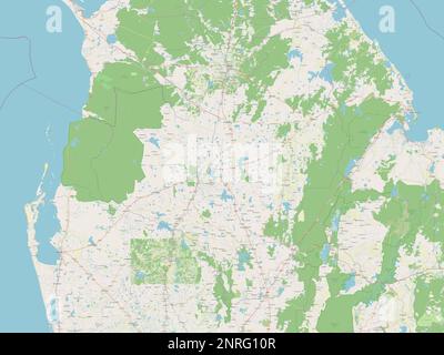 Anuradhapura, district of Sri Lanka. Open Street Map. Locations of ...