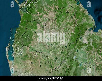 Anuradhapura, district of Sri Lanka. High resolution satellite map ...