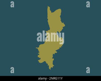 Shape of Badulla, district of Sri Lanka, and its capital. Distance ...