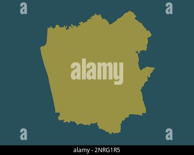 Gampaha, district of Sri Lanka. Solid color shape. Locations and names ...