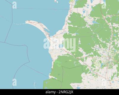 Mannar, district of Sri Lanka. Open Street Map. Locations of major ...