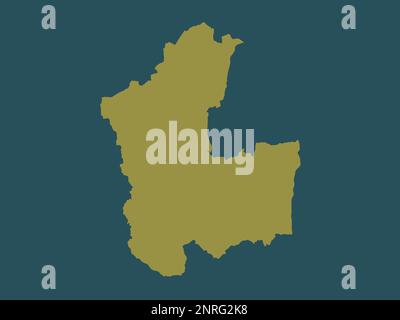 Shape of Matale, district of Sri Lanka, with its capital isolated on a ...