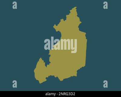 Moneragala, district of Sri Lanka. Solid color shape. Locations and ...