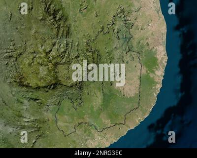 Moneragala, district of Sri Lanka. Low resolution satellite map ...