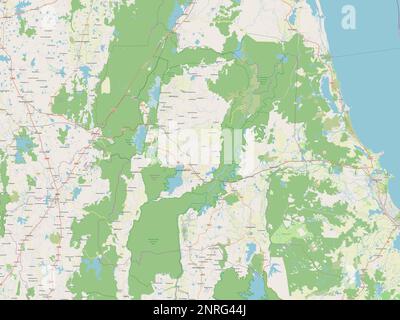 Polonnaruwa, district of Sri Lanka. Open Street Map. Locations of major ...