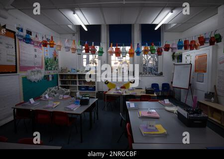 Primary School classroom, England, United Kingdom Stock Photo - Alamy