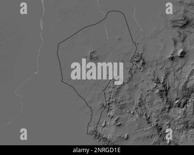 Blue Nile, state of Sudan. Elevation map colored in wiki style with ...