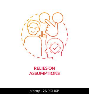 Assumptions red gradient concept icon Stock Vector Image & Art - Alamy