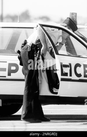Archives 90ies: WWII aerial bomb disposal, Bron, France, 1990 Stock ...