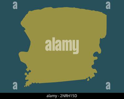 Saramacca, district of Suriname. Solid color shape. Locations and names ...