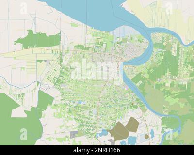 Wanica, district of Suriname. Open Street Map. Locations of major ...