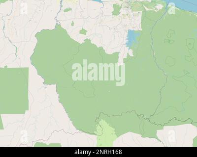 Sipaliwini, district of Suriname. Open Street Map. Locations of major ...