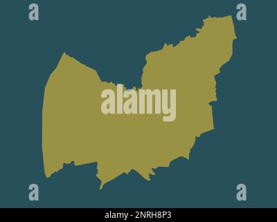 Manzini, district of Eswatini. Solid color shape. Locations and names ...