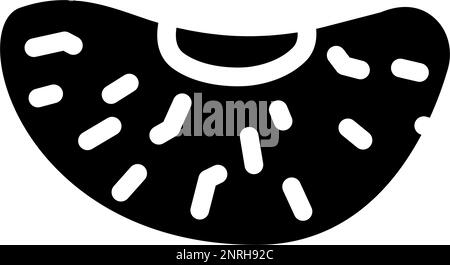 wedge mandarin clementine glyph icon vector. wedge mandarin clementine ...