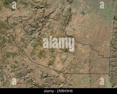 Shiselweni, district of Eswatini. Low resolution satellite map ...