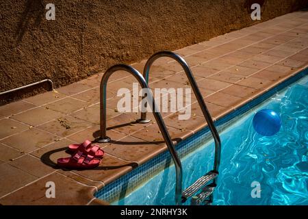 Swimmng pool in Summer Stock Photo - Alamy